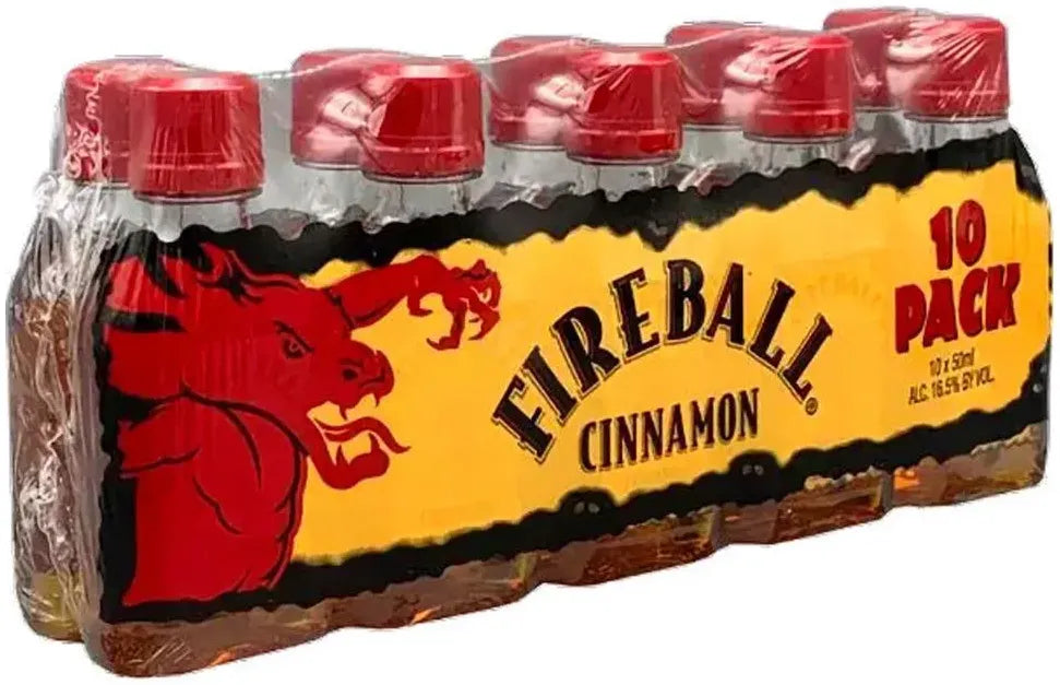 Fireball Cinnamon Whisky Mini 10 Pack 50ml | Bottle Stop