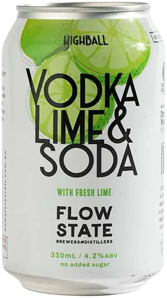 Flowstate Brewers and Distillers Highball Vodka Lime & Soda 330ml ...