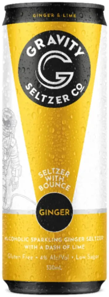 Buy Gravity Seltzer Co. Ginger & Lime Seltzer 330ml Online at Bottle Stop