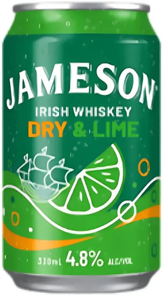 Jameson Dry Lime 24 Pack Cans 330ml | Bottle Stop