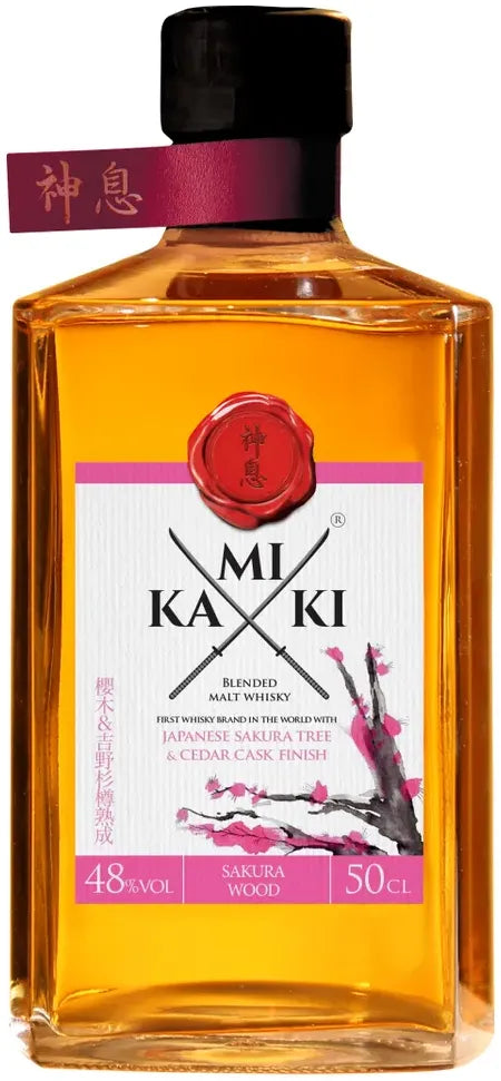 Kamiki Japanese Whisky Sakura Wood Blended Malt Whisky 500ml | Bottle Stop
