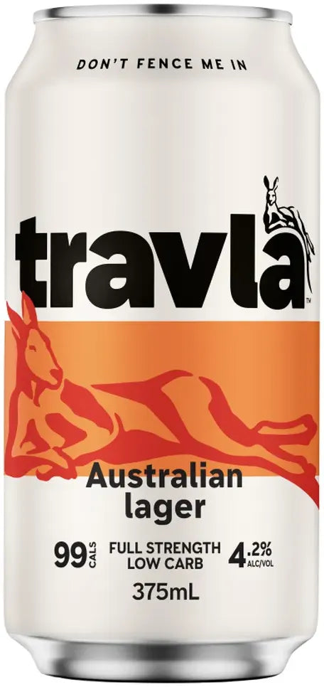 Travla Full Strength Australian Lager 375ml | Bottle Stop